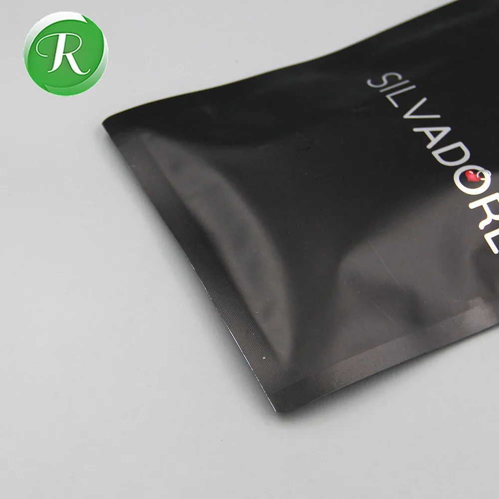 Matte Black Plastic Ziplock Apparel Packaging Bags With Zipper - Buy ...