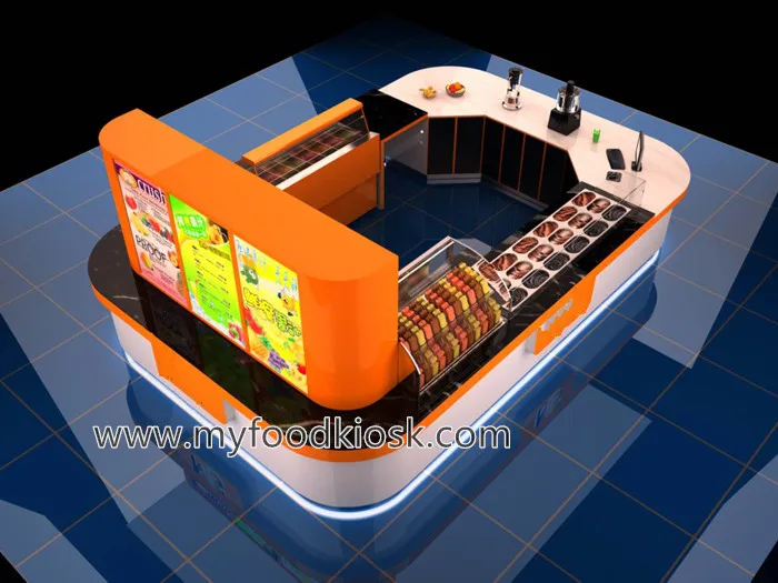Popular Wooden Juice Bar Counter Design - High Custom Made