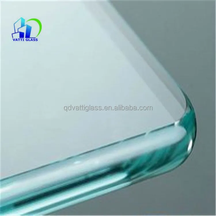 Borde biselado vidrio flotado claro con templado y único helado borde ...