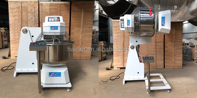Heavy Duty Automatic Tilting Dough Mixer 75kg/300kg Spiral Mixer/Dough ...