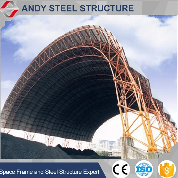 Large Span Arch Shape Stainless Steel Space Frame Structure Build For ...