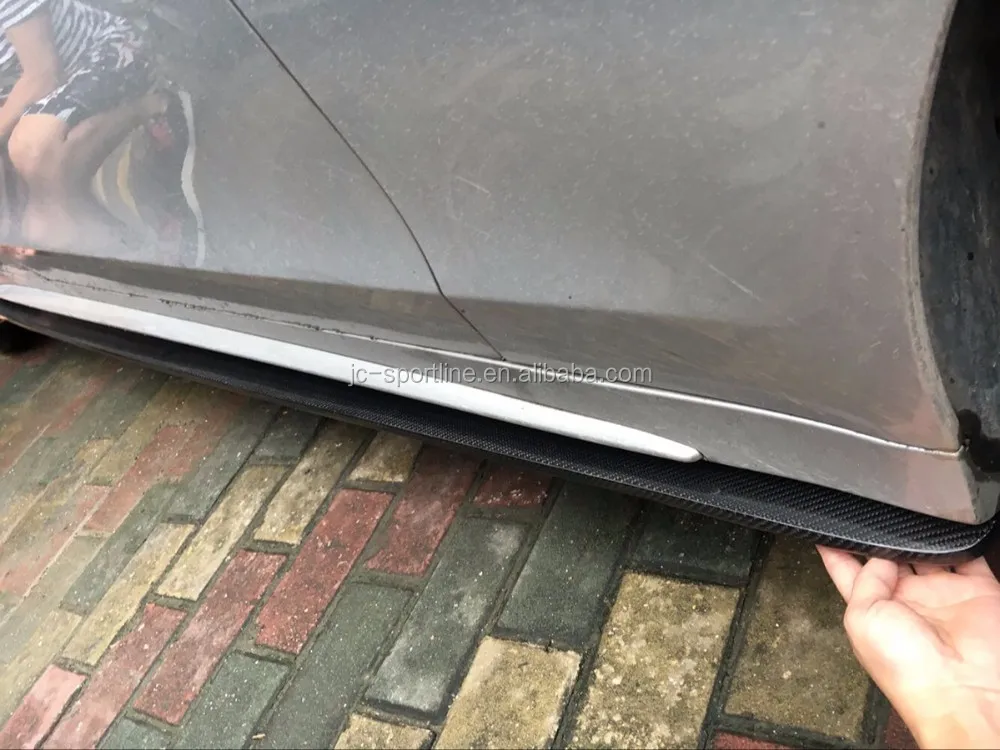 Car Carbon Fiber Side Skirt For Mercedes W205 Sport Only - Buy W205 ...