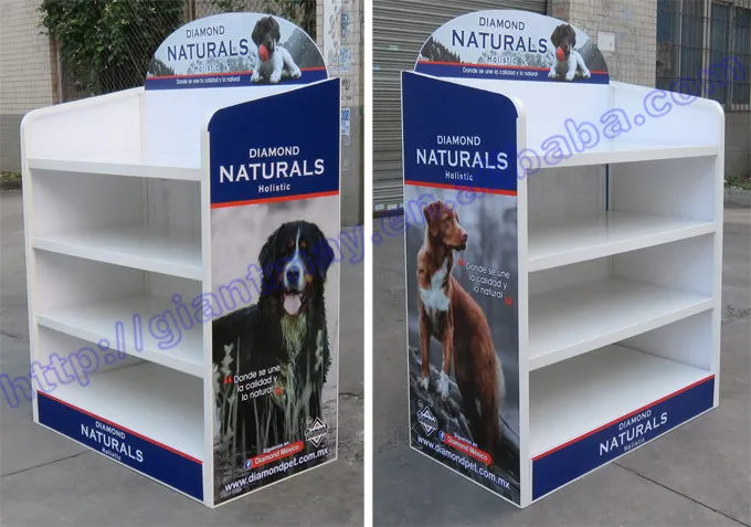 Floor Standing Metal Dog Food Display Shelf Rack - Buy Dog Food Display ...