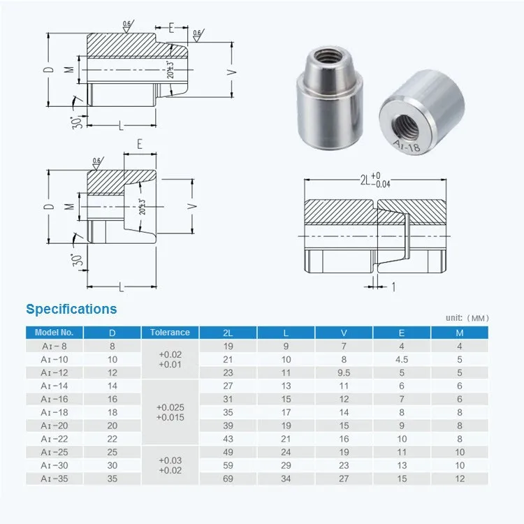 High Precision Plastic Injection Mold Locating Units