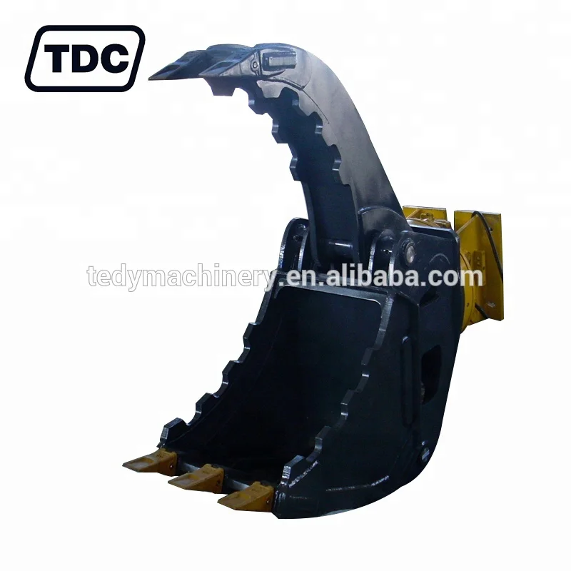 MINI Hydraulic Excavator Rotating Grapple Bucket Block Grab Bucket
