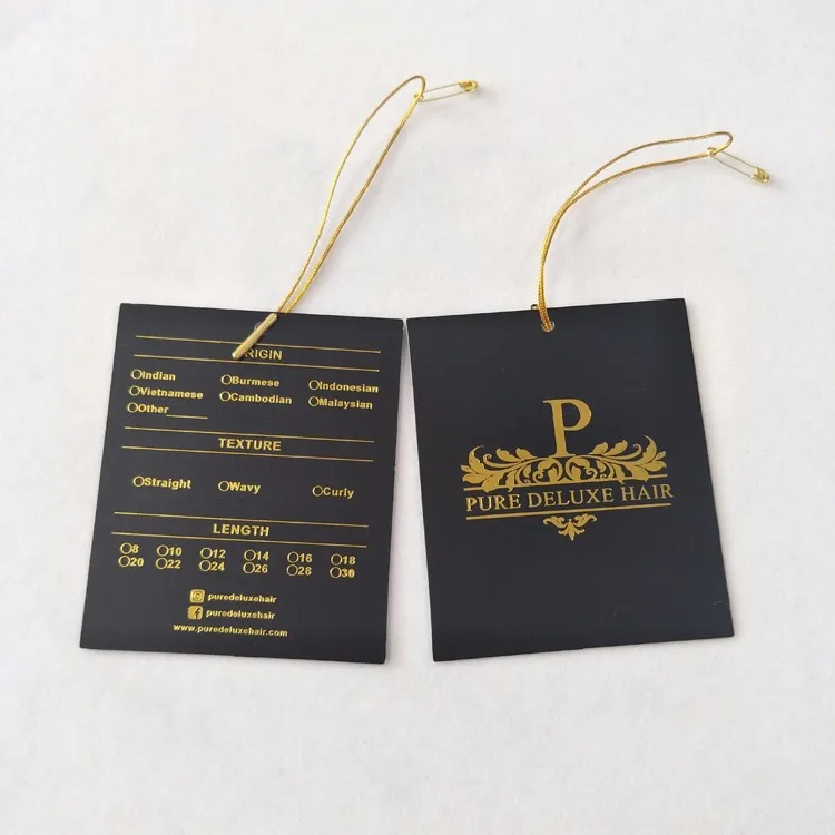 Luxury Hangtag Cardboard Clothing Tags - Custom Designs