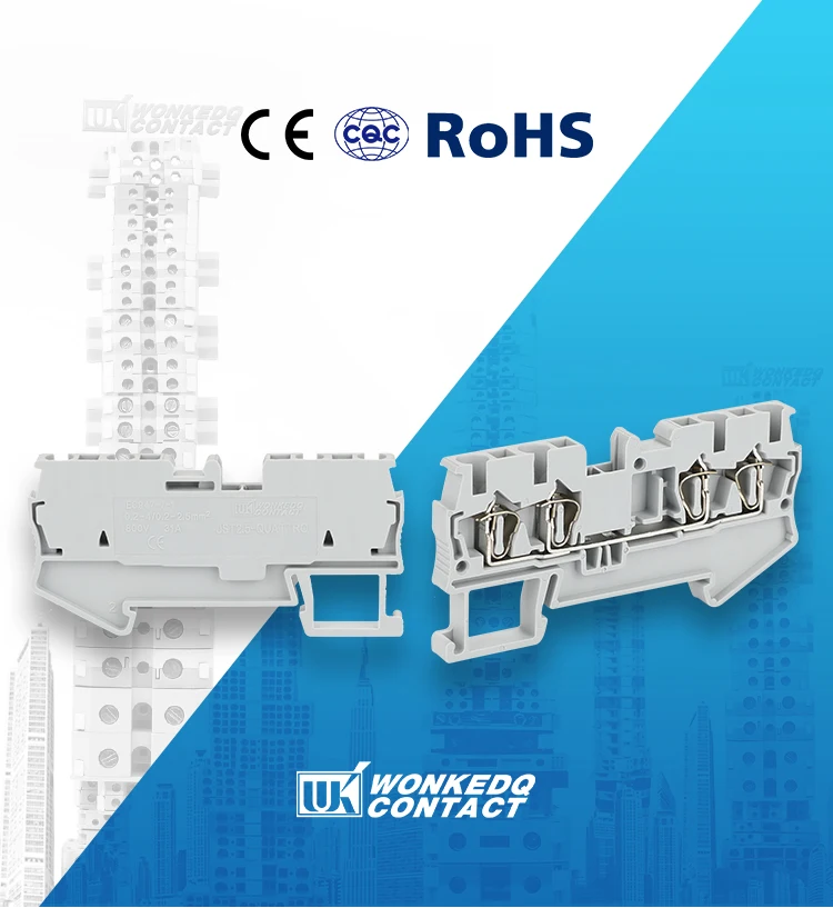 Jst 2.5-quattro Multi Conductor Spring Connecting Terminal Blocks ...