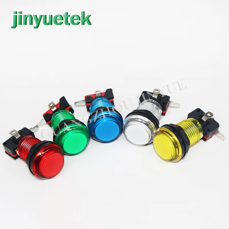 LED Push Button Switch 30mm - Momentary 5V Arcade Accessory