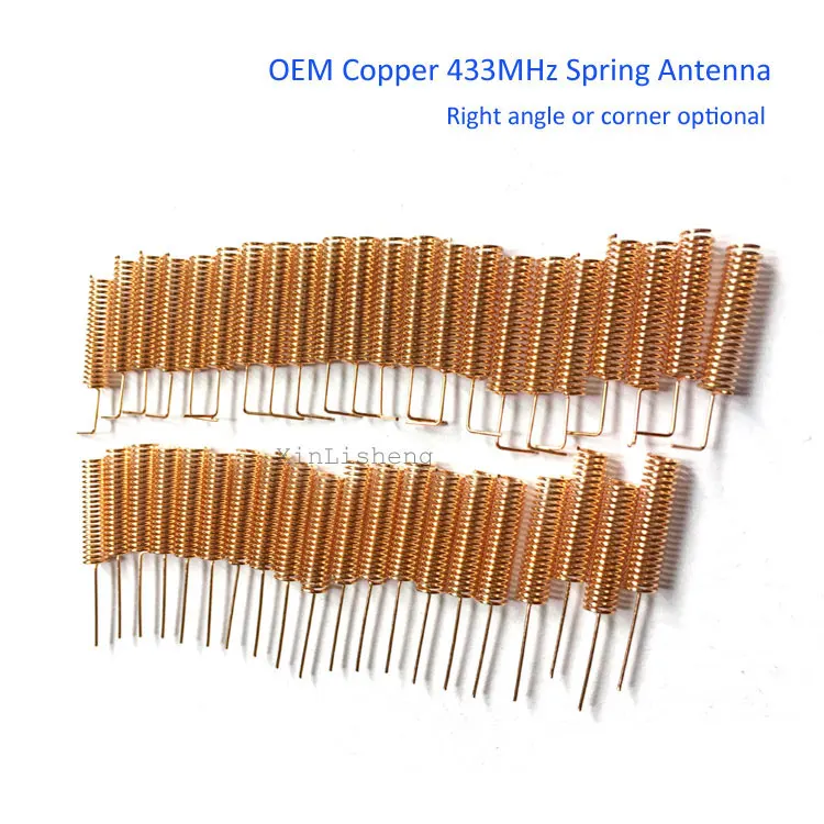 Spring Antenna 433mhz - 2.15dbi Gain, Phosphorous Copper