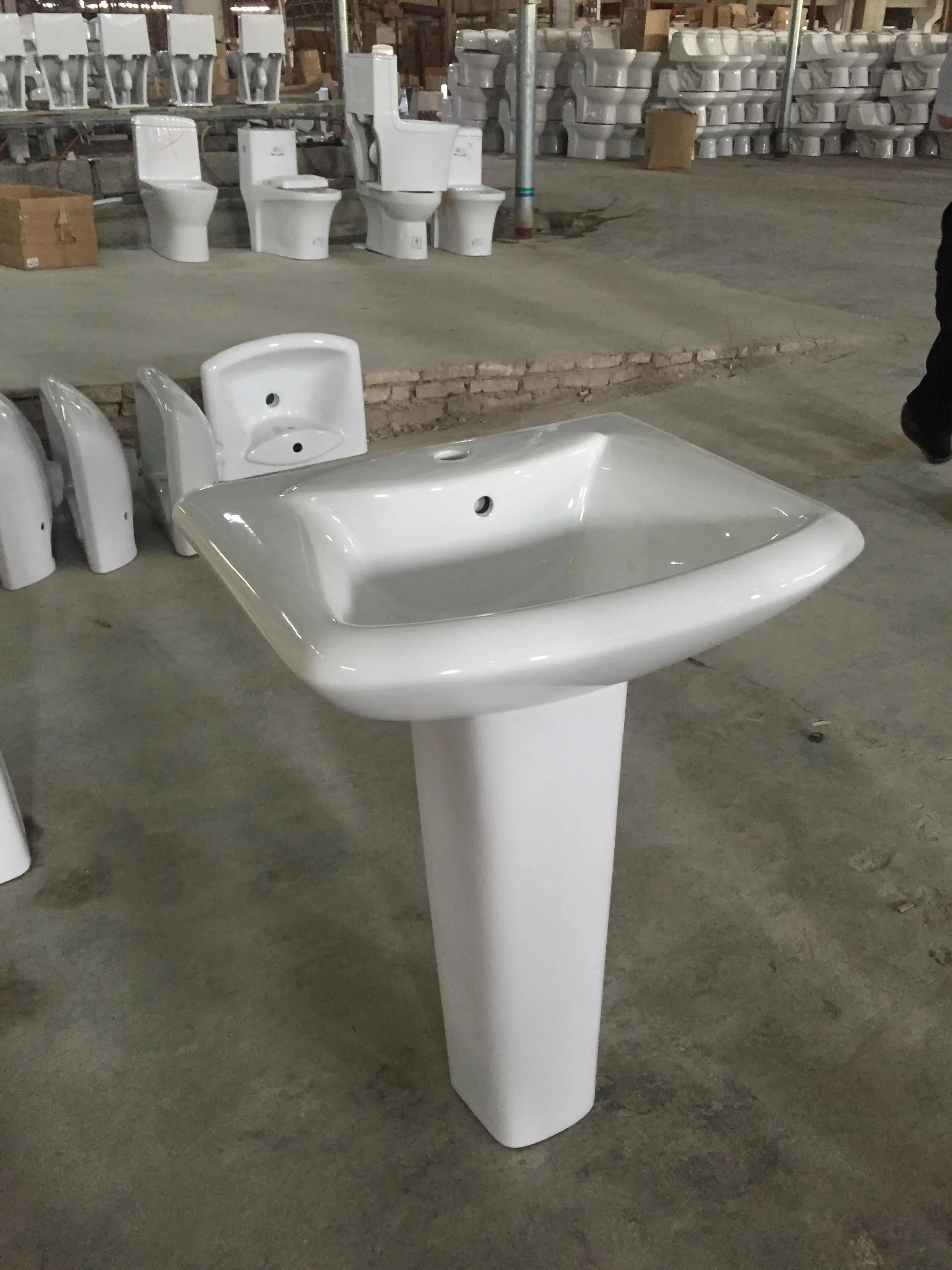 New Model Wash Hand Ceramic Pedestal Foot Basin Designs For Dining Room ...