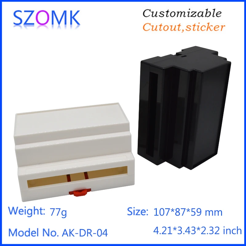 Szomk New Plc Din Rail Plastic Enclosure Small Plastic Control Box ...