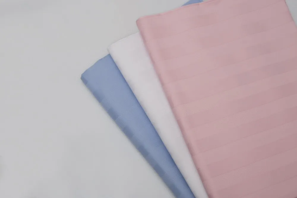 100% Cotton 300TC 3cm Satin Stripe Hotel Bedding Fabric