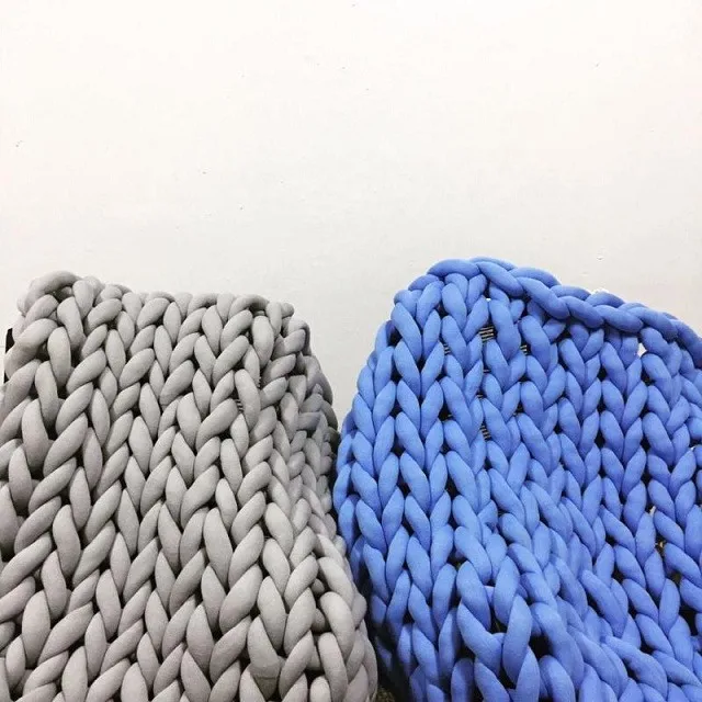 Super Chunky Cotton Tube Polyester Yarn,Cotton Tube Yarn For Arm ...