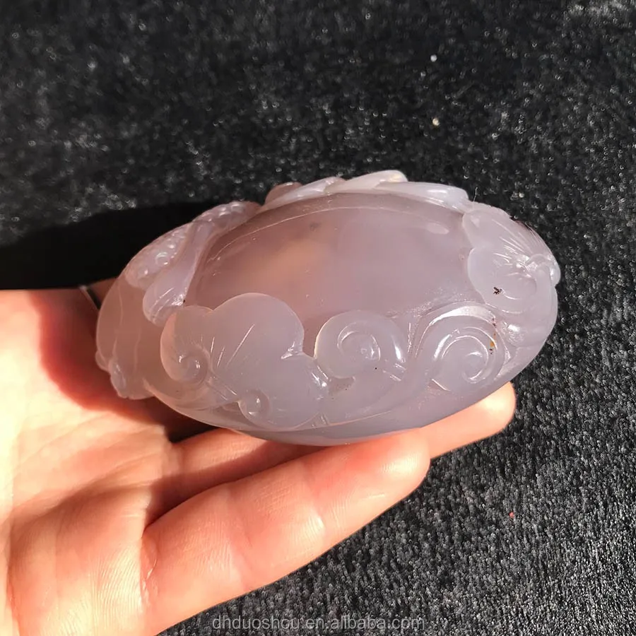 Enhydro Kristall - Natural Agate Carvings with Water Bubbles