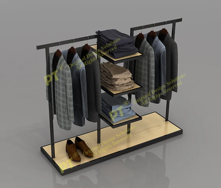 Hanging Clothes Rack Shop Fittings Gondola Clothes Rack - Buy Gondola ...