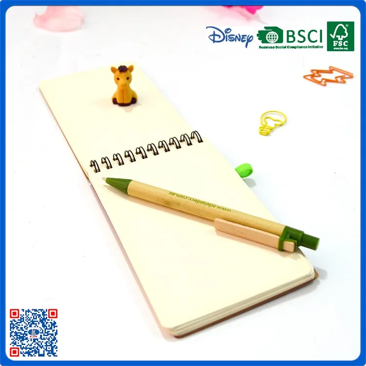 Premium Spiral Mini Notepad - Recycled Kraft Paper Cover