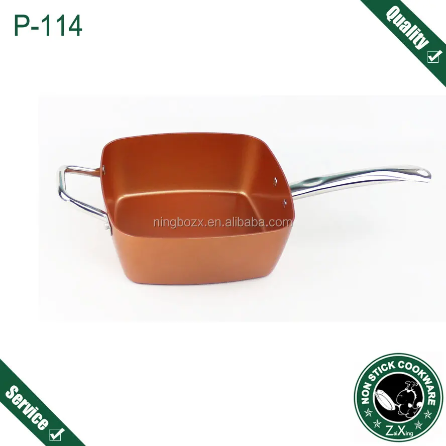 Square Pan Set Non-stick Aluminum Fry Pan Square Copper Pan - Buy ...
