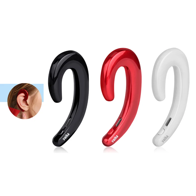 Hands-free Mic Bone Conduction Bluetooth Earphone Earhook No Earplugs ...