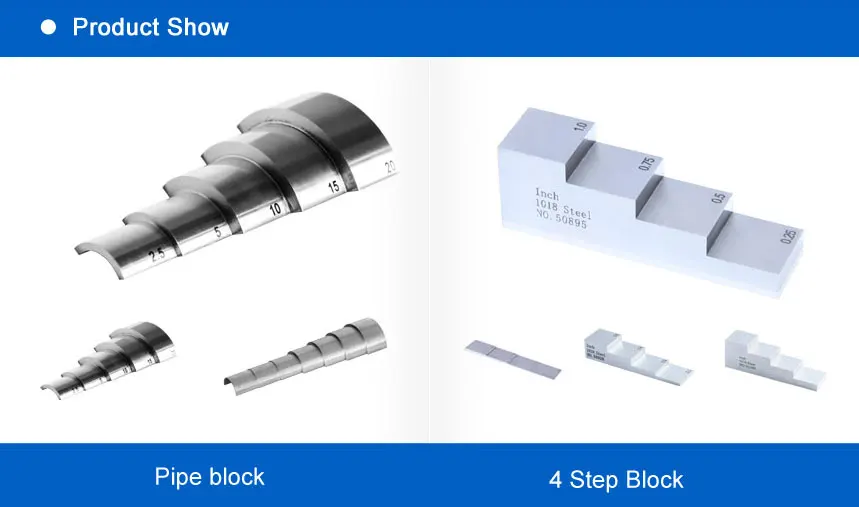 Factory OEM Ultrasonic Step Wedge Shape Thickness Calibration Blocks ...