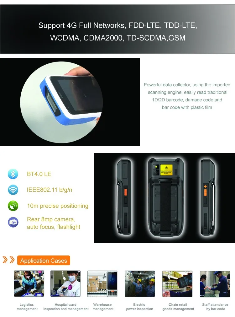 Android Supermarket Barcode Reader Pda Cordless Inventory Scanner - Buy ...