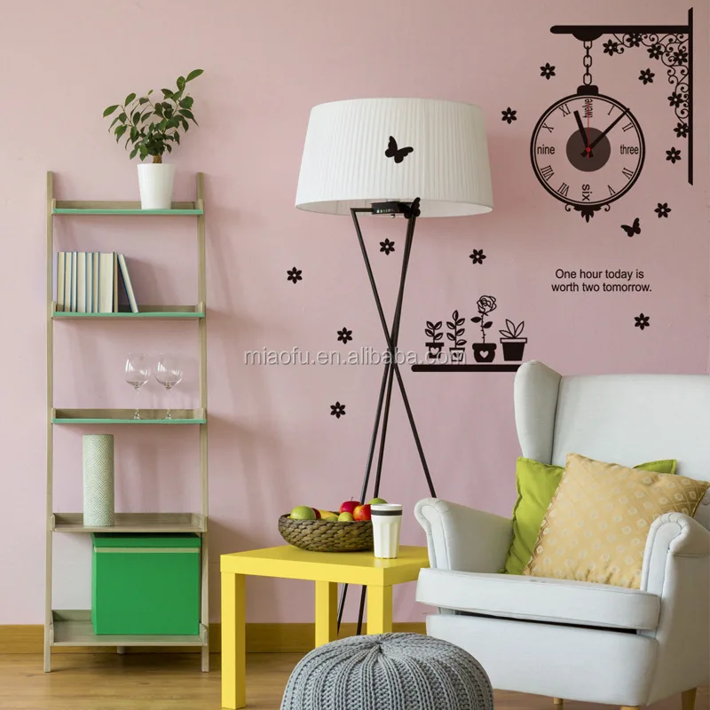 Home Decor Removable Digital Clock Sticker - Buy Clock Sticker,Digital ...