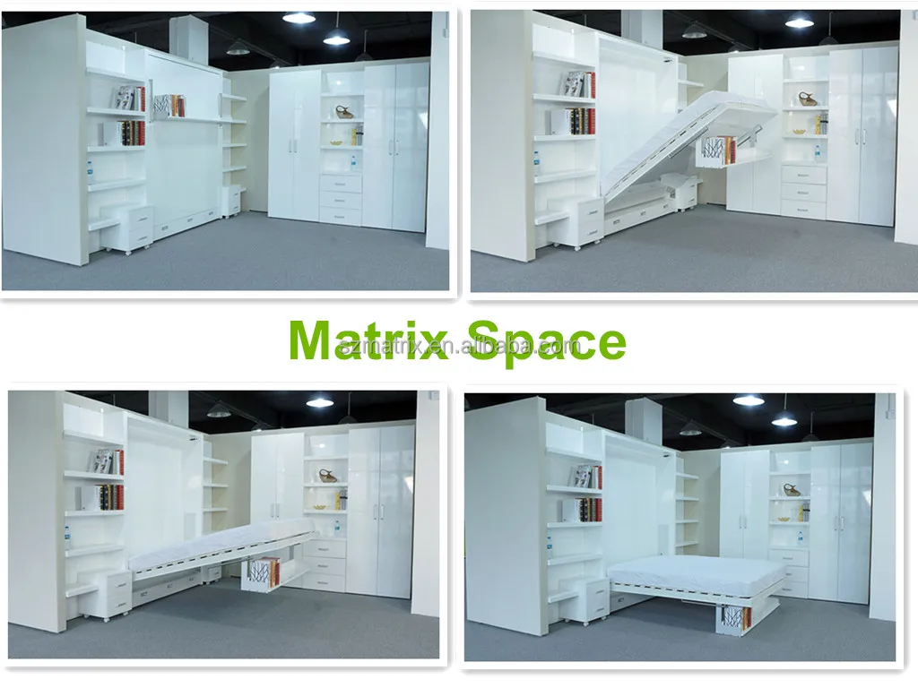 Folding Wall Bed With Trasformable Function,Murphy Bed,Wall Mounted Bed ...