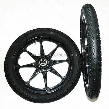 16 Inch Pneumatic Wheel With Plastic Rim,Wooden Cart Wheels - Buy ...