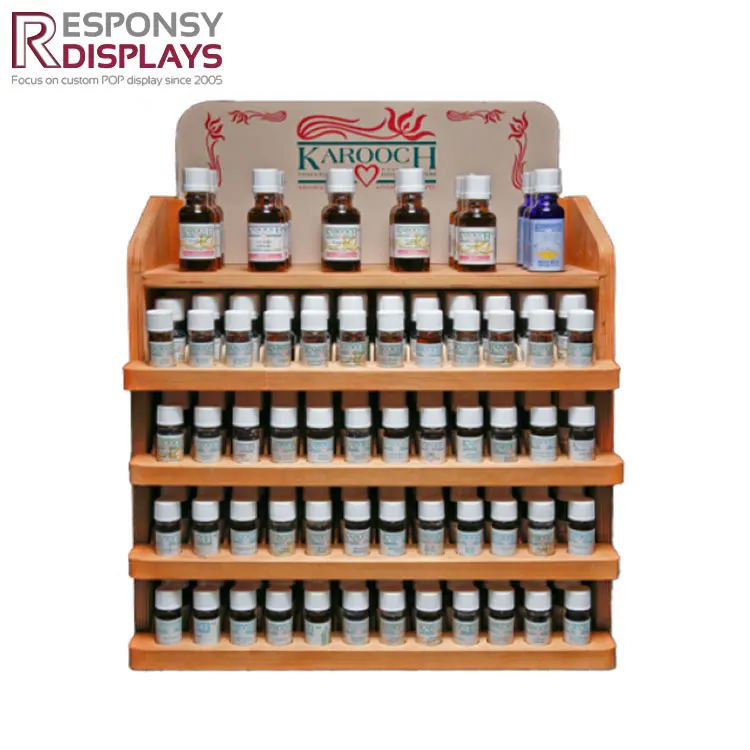 Solid Wooden Laptop Stand Essential Oil Display Showcase - Buy ...