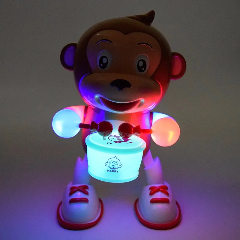 Funny Monkey Play Mini Drum Electric Kid Toy Educational Baby Toys ...