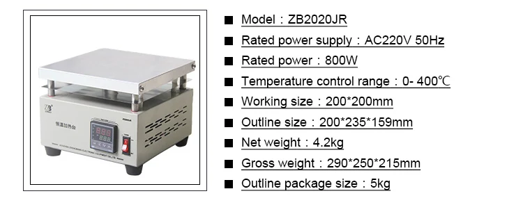 Smt Heating Plate/pcb Repair Heating Station/hot Plate Heating Element ...