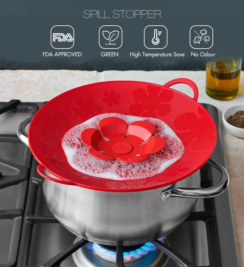 2019 Amazon Hot Selling Food Grade 3d Flower Spill Proof Silicone ...