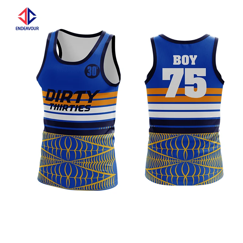 Shop Our New Design Mens Touch Football Singlets Online