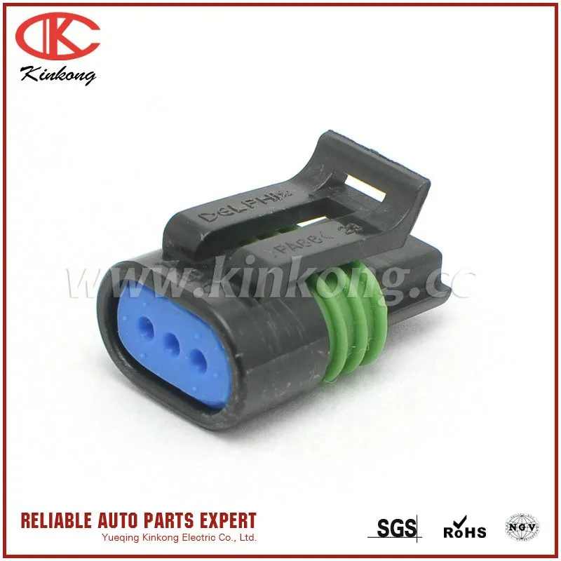 3p Sealed Delphi Gm Auto Sensor Connectors Electrical Housing Plug Auto ...