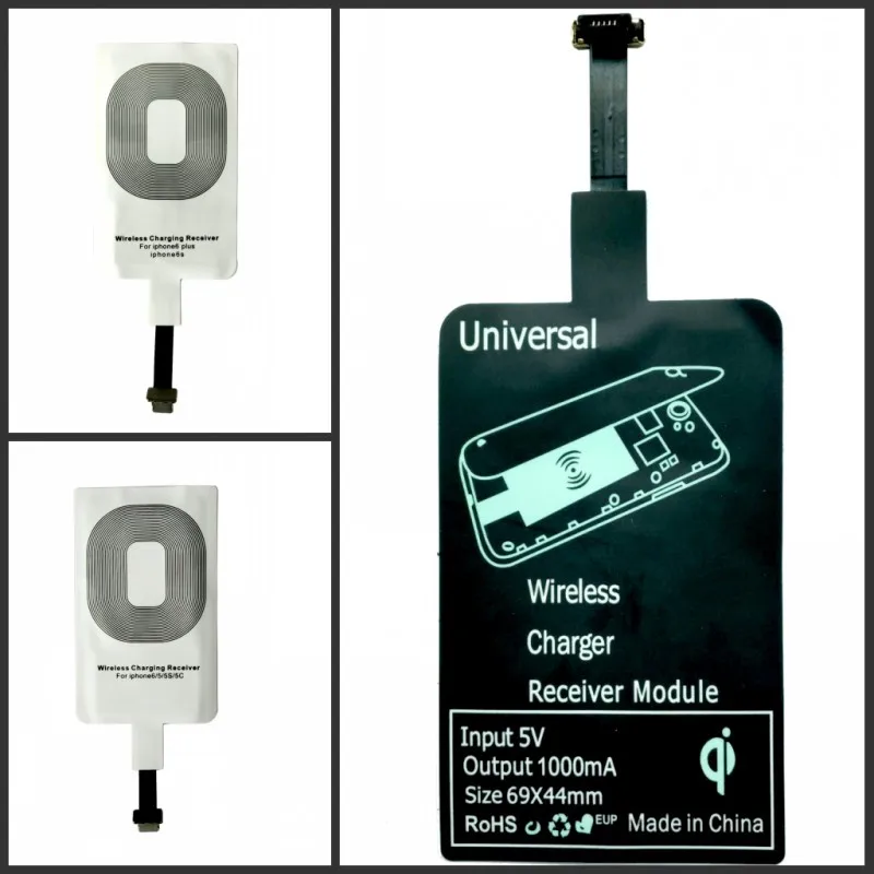 Wireless Charger Receiver For Samsung Galaxy S5 Note2 3 Card Inside ...