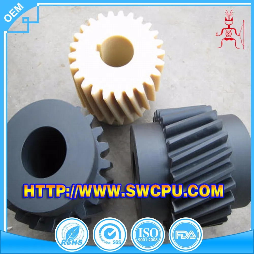 Custom Design Machined Helical Nylon Bevel Gears - Buy Helical Nylon ...