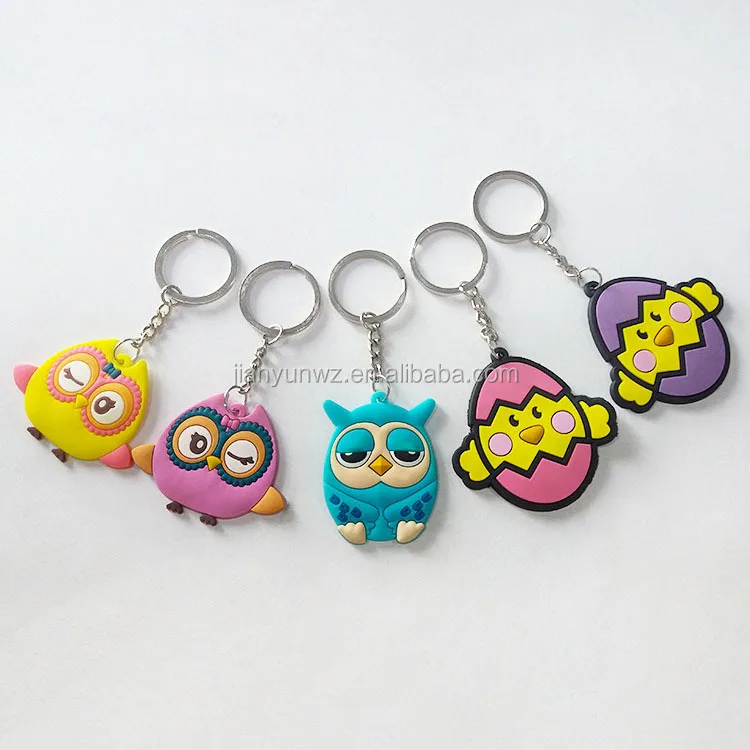 Custom Made Round Shape Keyring Custom Round Soft Rubber Keyring ...