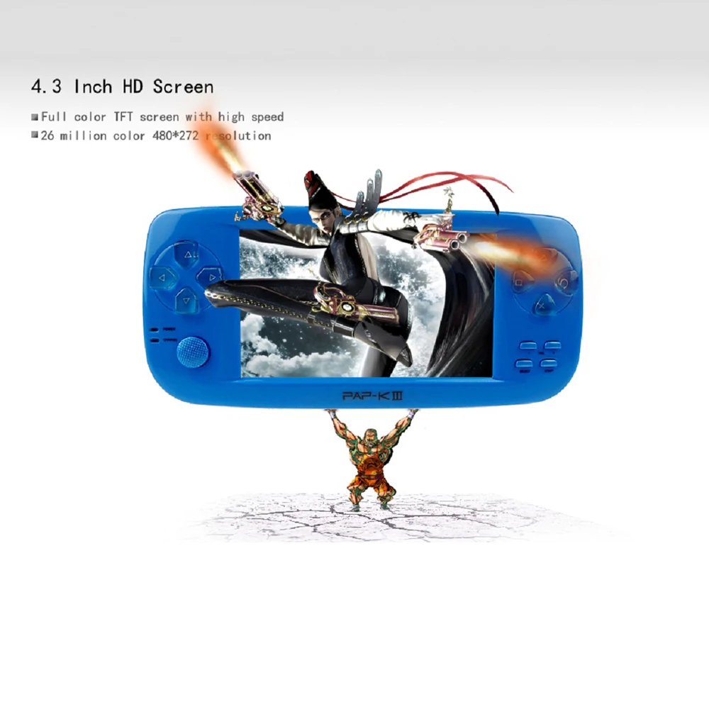 Handheld Pap Kiii Retro Game Console With 3000 Video Games - Buy Video ...