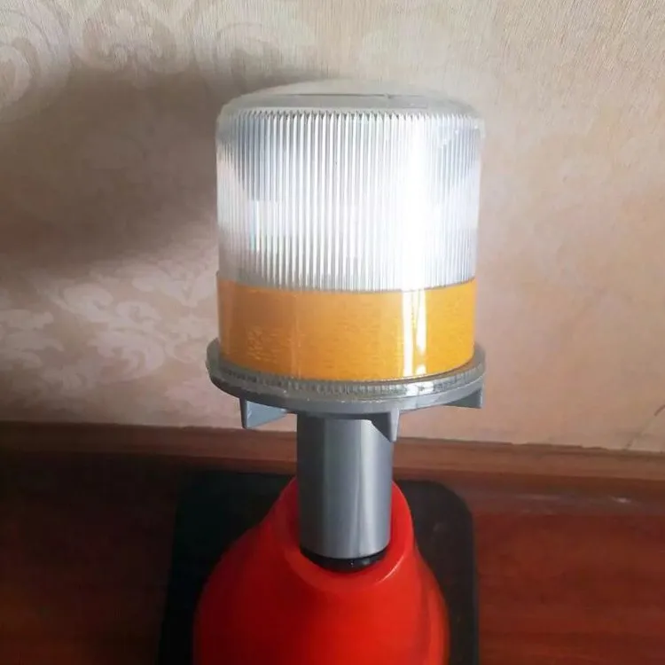 Road Safety Bolt Mount Solar Powered Traffic Cone Strobe Hazard Warning ...
