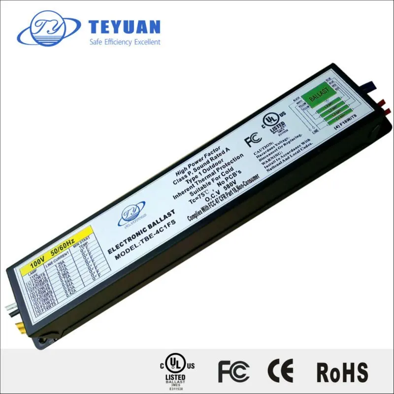 T8 4*18w Electronic Ballast For Fluorescent Lamp - Buy T8 4*18w ...