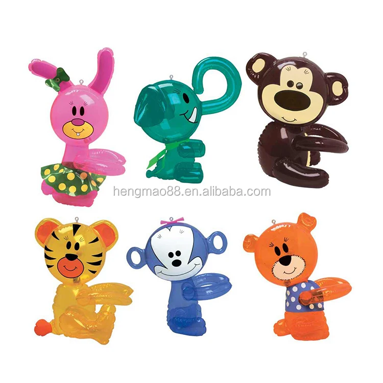 Cute Yellow Small Inflatable Animal Rabbit Toys with Hug Posture