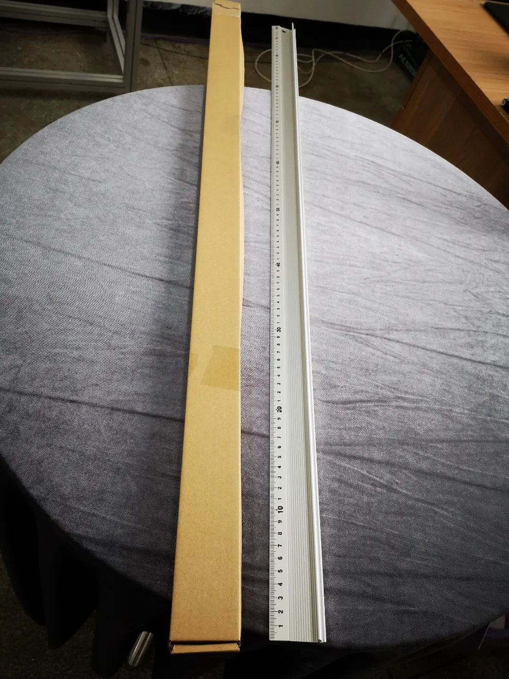 School Straight Ruler Aluminum Economic Safety Cutting Ruler For ...