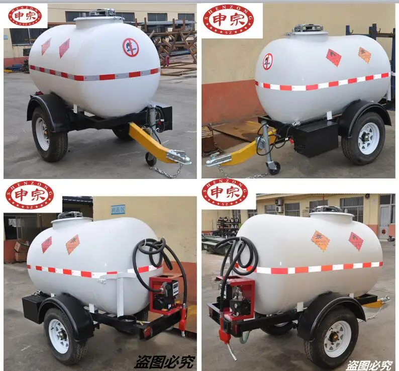 1000 Liter Small Single Axle Fuel Oil Tanker Semi Trailer - Buy Tanker ...