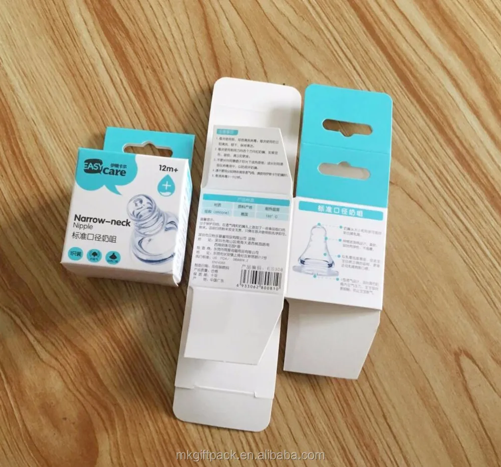 Wholesale Baby Soothe Silicone Pacifier Packaging Boxes Printed Custom ...