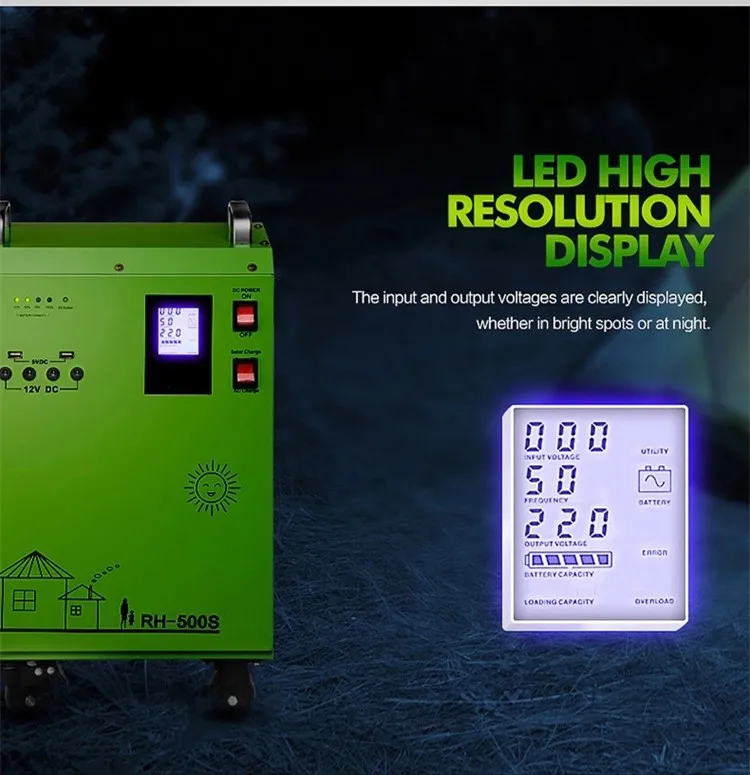 300W 500W Solar Panel Kit Complete Solar System 1KW off Grid Solar ...