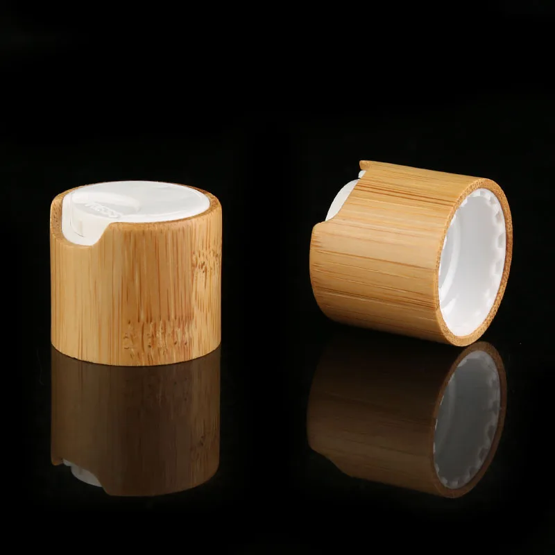 Wholesale 20/410 24/410 Bamboo Disc Cap Press Cap Flip Top Cap for Cosmetic Bottle Jar| Alibaba.com