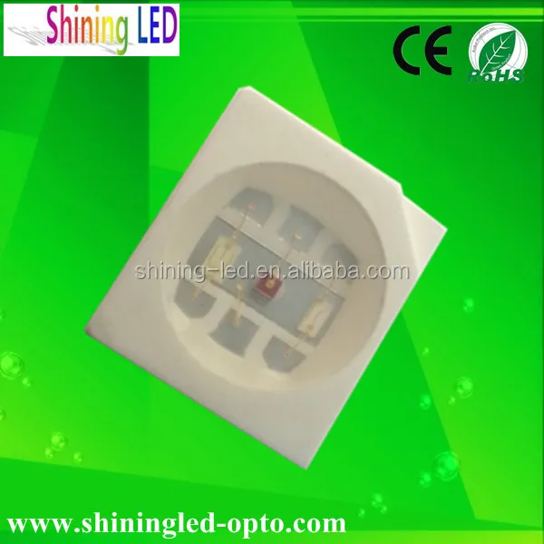 Plcc-6 Tri-color 3 Chips 6 Pin 2835 Rgb Smd Led 0.6w For Led Strip ...