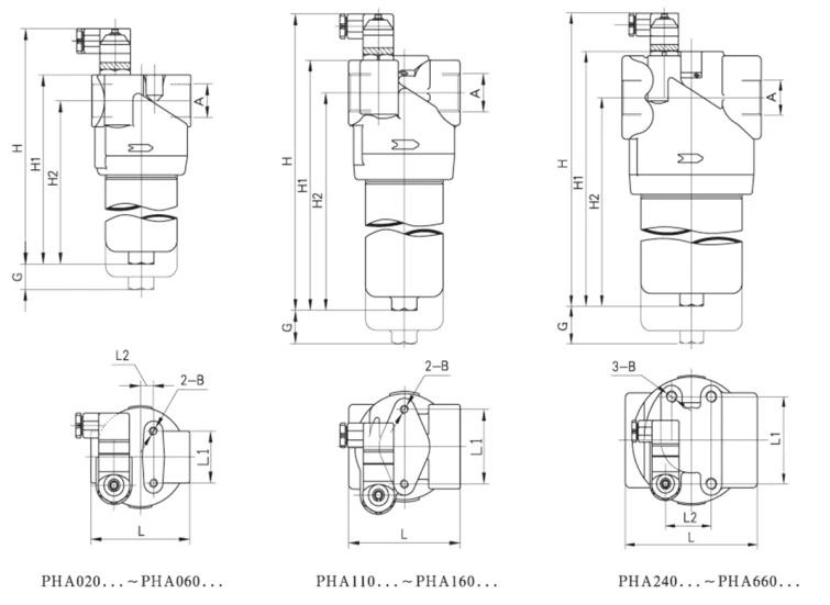 PHA110FV001B4 High Pressure Hydraulic Filter Oil Filter Housing
