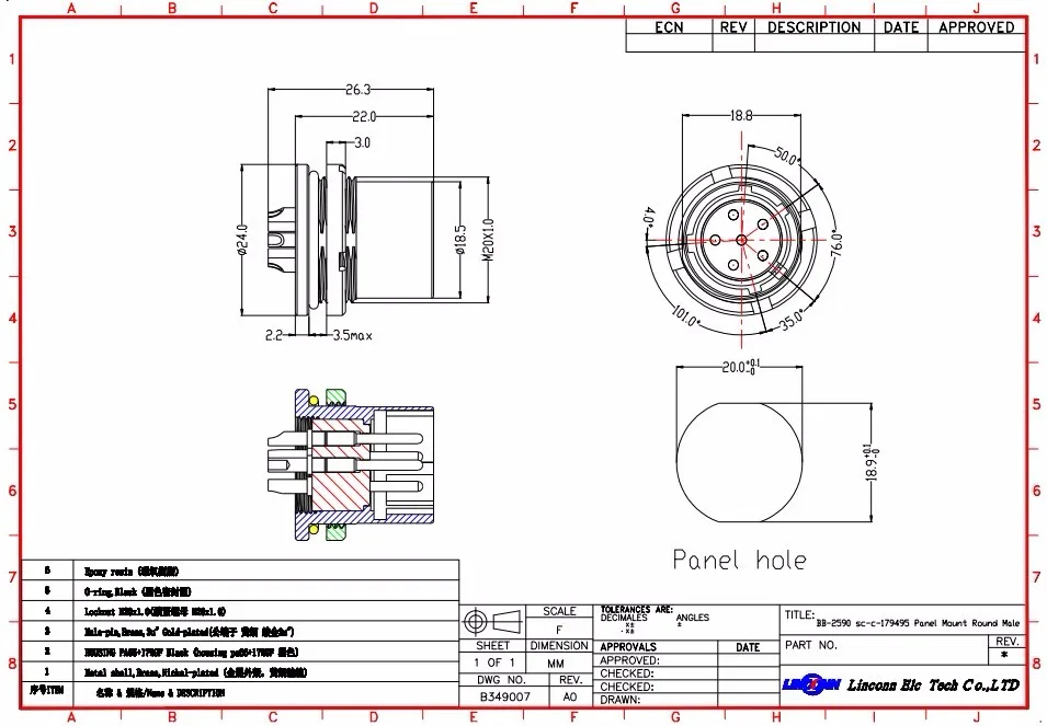 Military Battery Power Connector, 6 Pin, BB-2590 -Alibaba.com