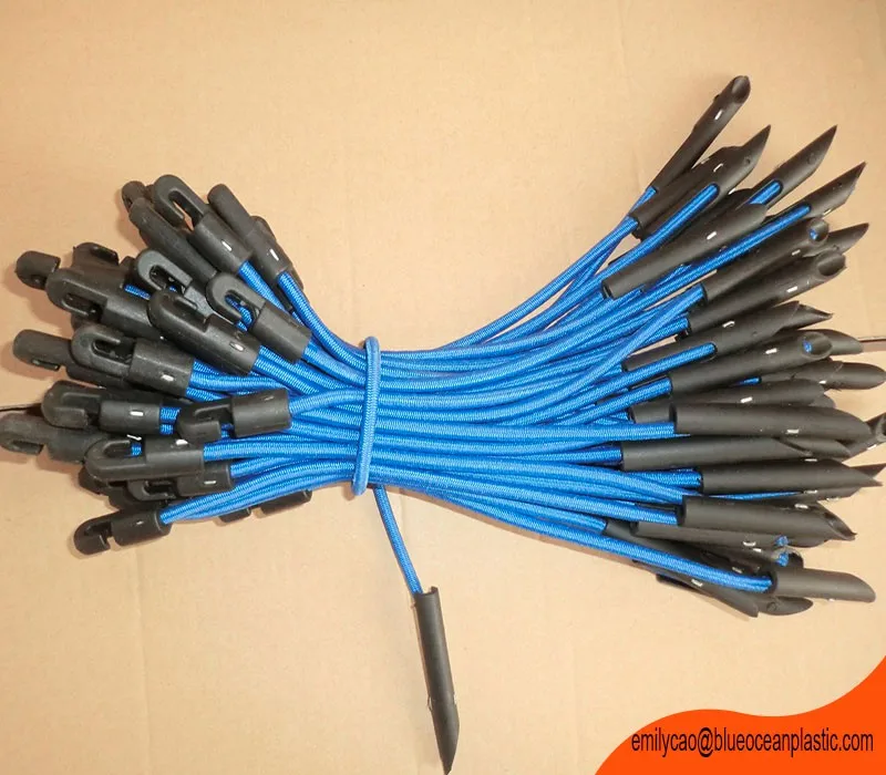 Black Plastic Ends With Bungee Cord Elastic Scaffold Sheeting Toggle ...