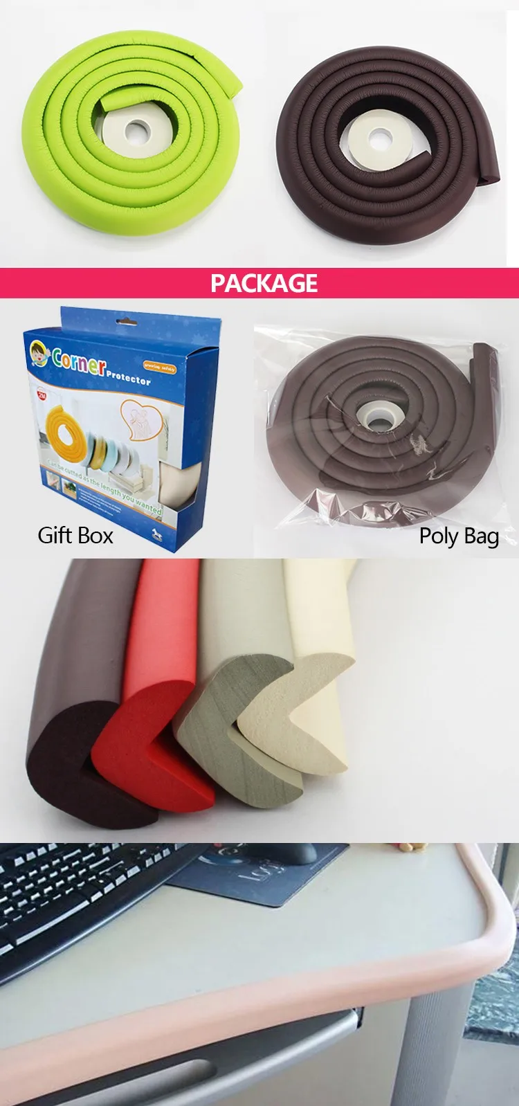 Mirrors Edge Guard Plastic Corner /rubber Corner Protectors/rubber Door ...